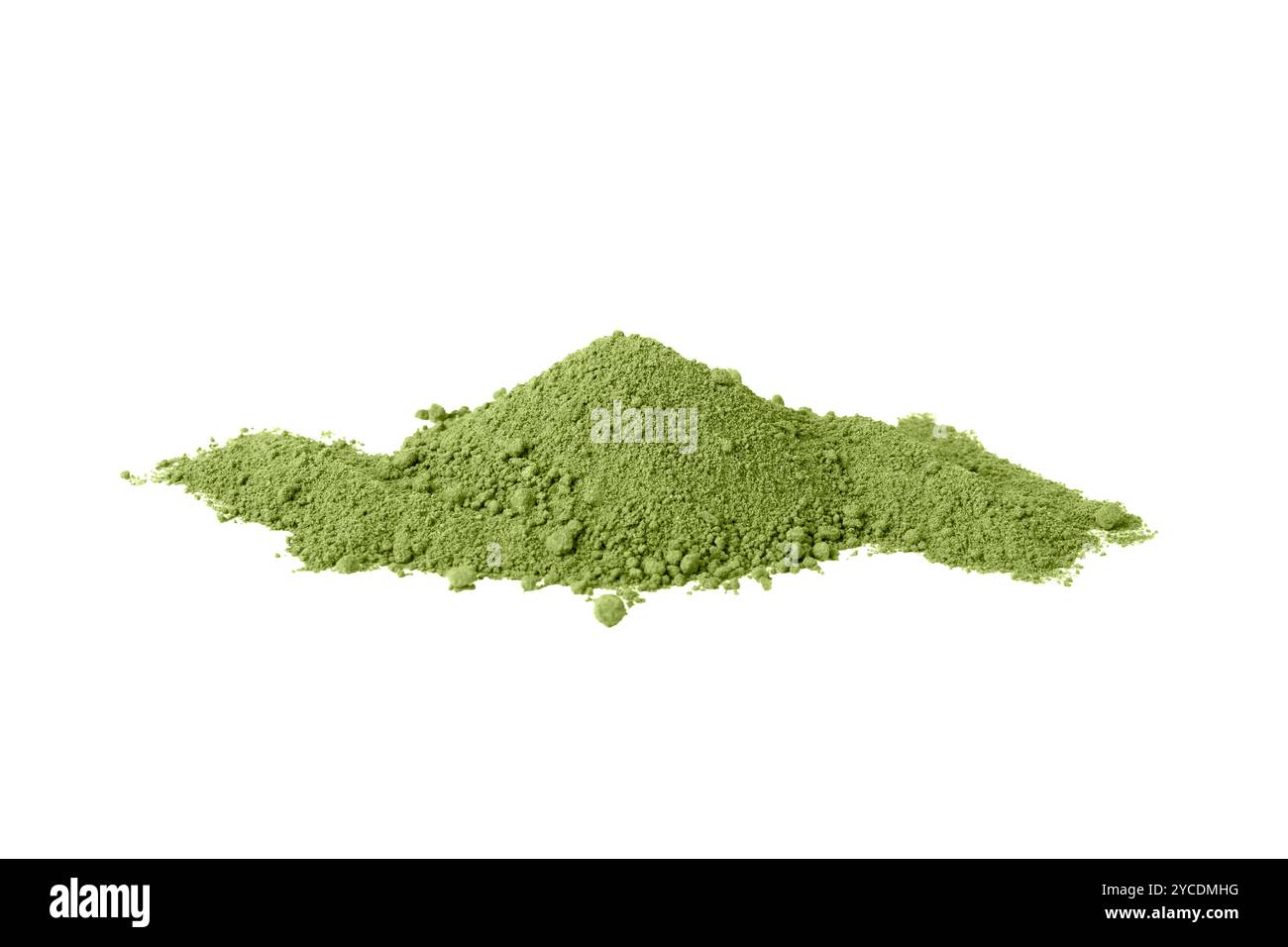 Pile of hemp protein powder on white background Stock Photo - Alamy
