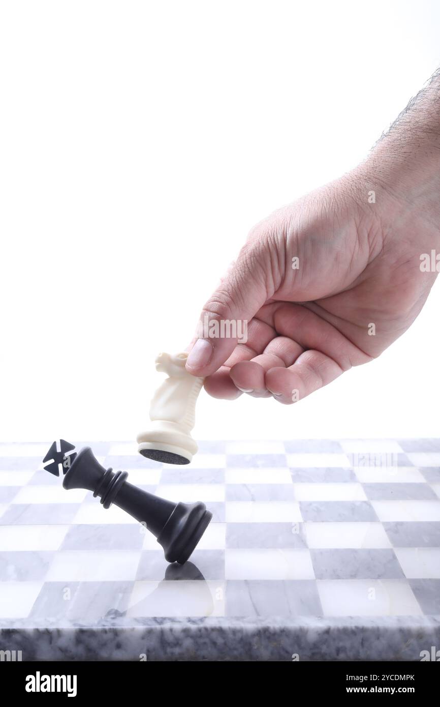 chess board and chess pieces Stock Photo - Alamy