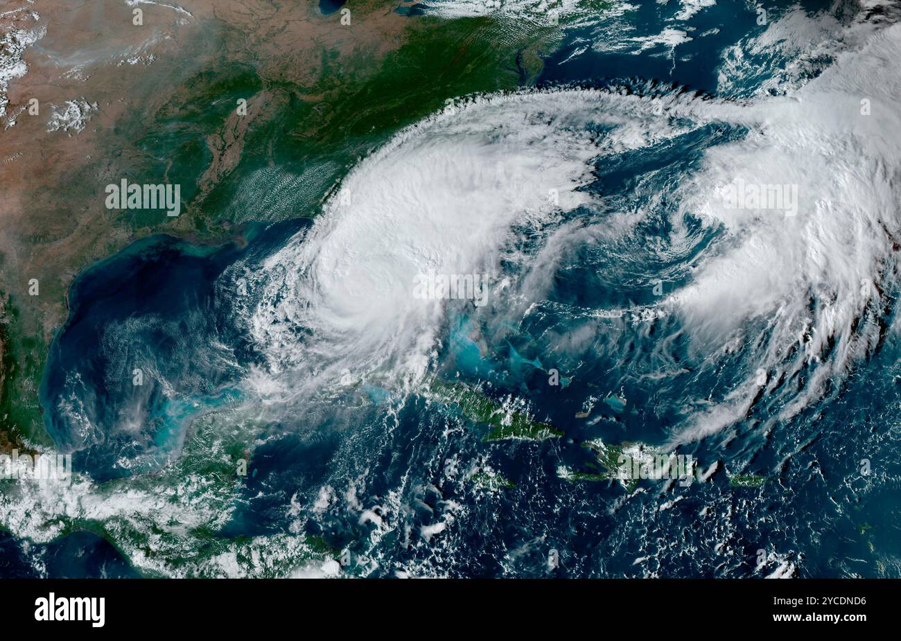 Hurricane Milton, 8th October 2024, satellite image Stock Photo - Alamy