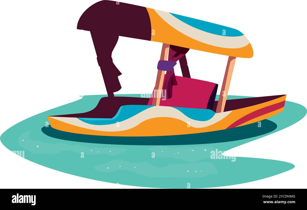 houseboat in the water Stock Vector Image & Art - Alamy