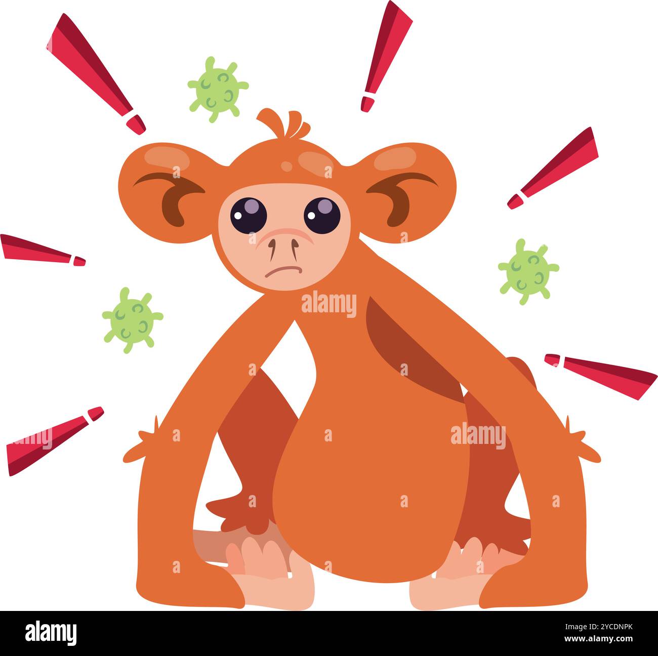 sick monkey mpox outbreak Stock Vector Image & Art - Alamy