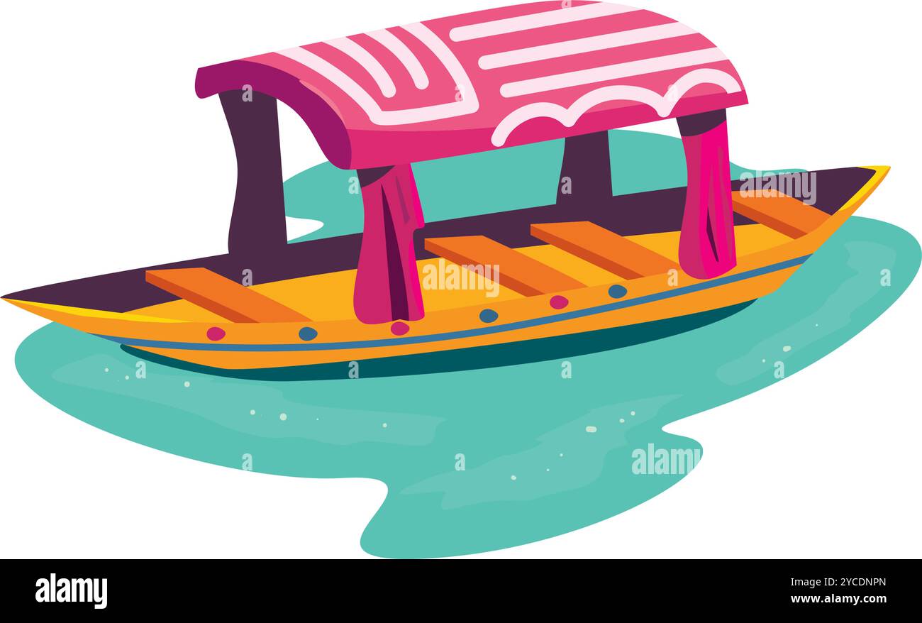 houseboat traditional in srinagar Stock Vector Image & Art - Alamy