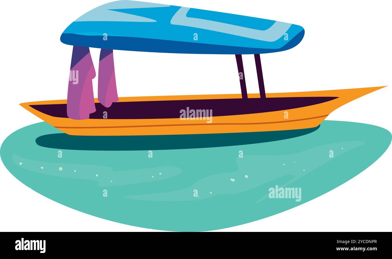 Floating house boat on Stock Vector Images - Alamy
