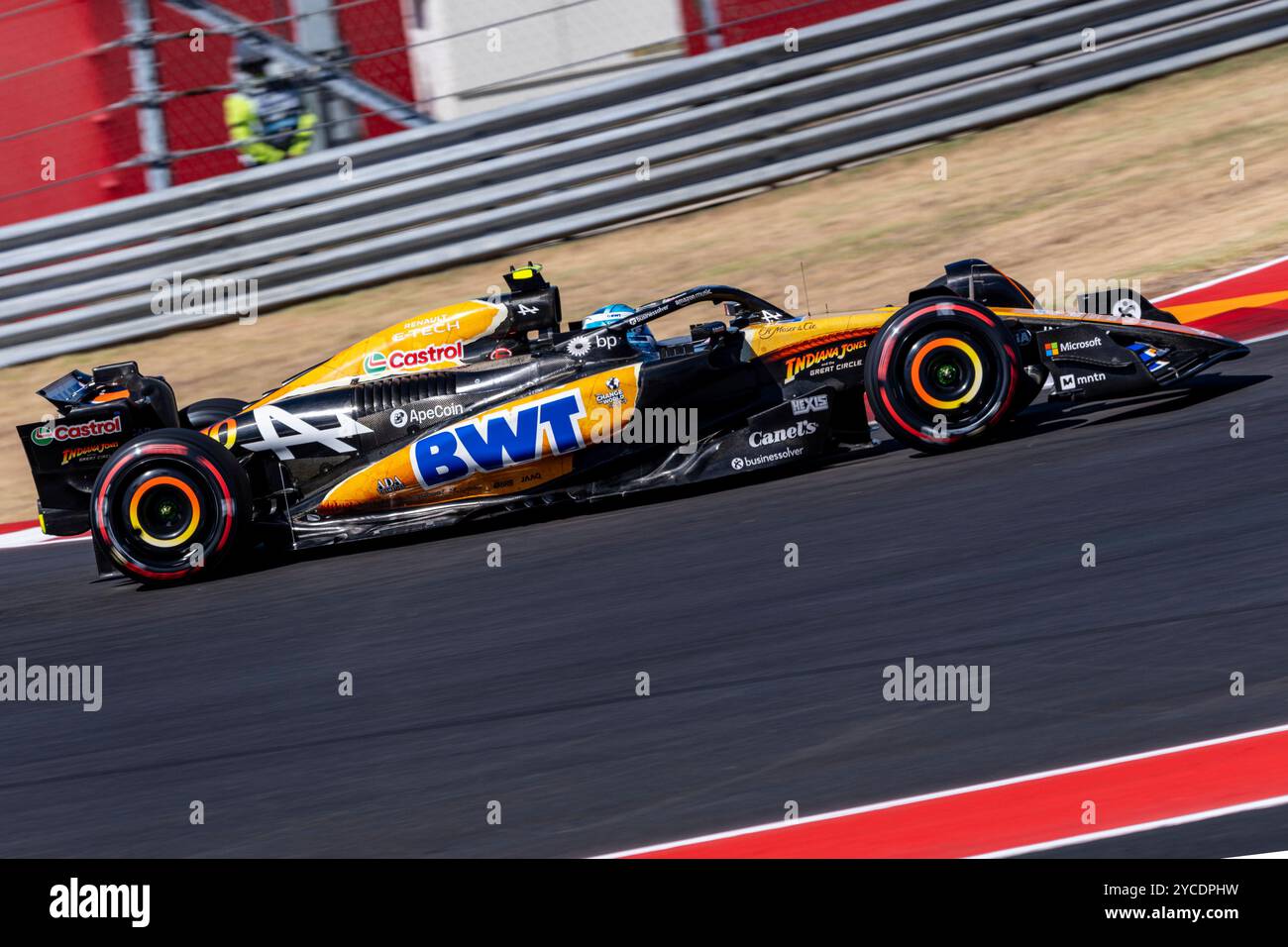 Oct 20, 2024. Pierre Gasly #10 of the BWT Alpine F1 Team in action at ...
