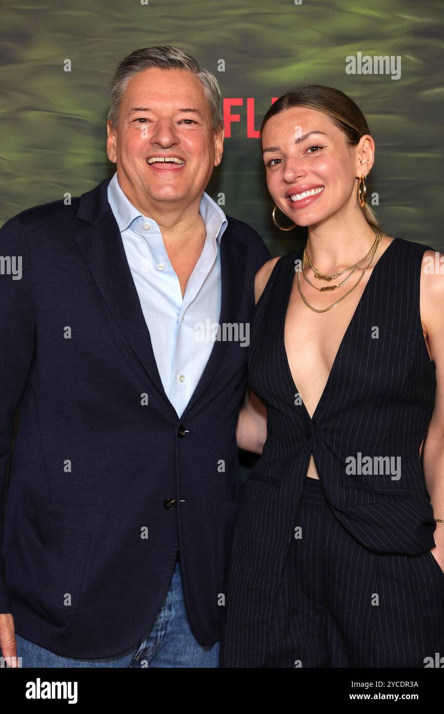 Los Angeles Ca 22nd Oct 2024 Ted Sarandos And Sarah Sarandos At The