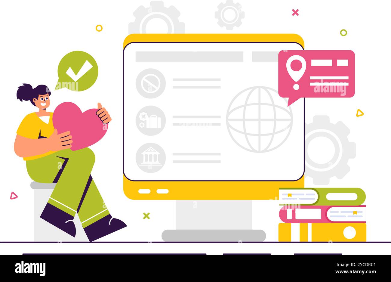 Vector illustration of an NGO or Non-Governmental Organization to ...