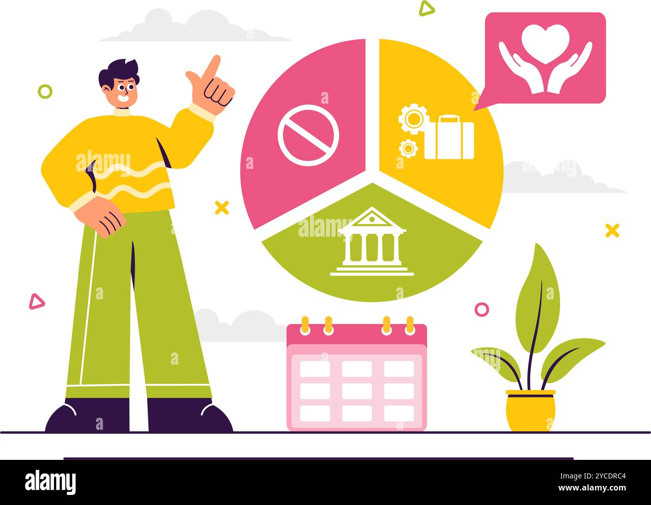 Vector illustration of an NGO or Non-Governmental Organization to ...