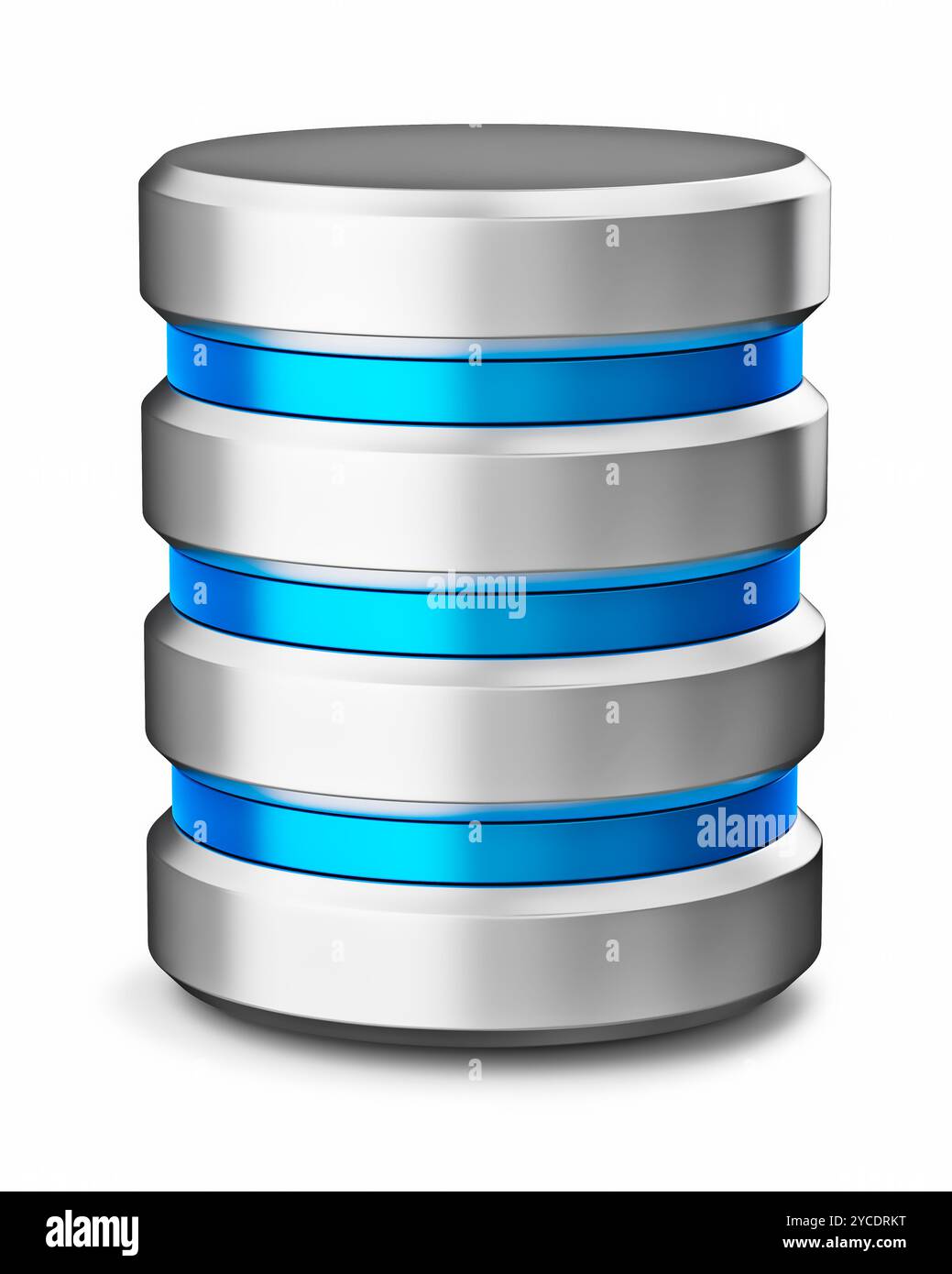 Hard disk drive data storage database icon symbol isolated on white ...