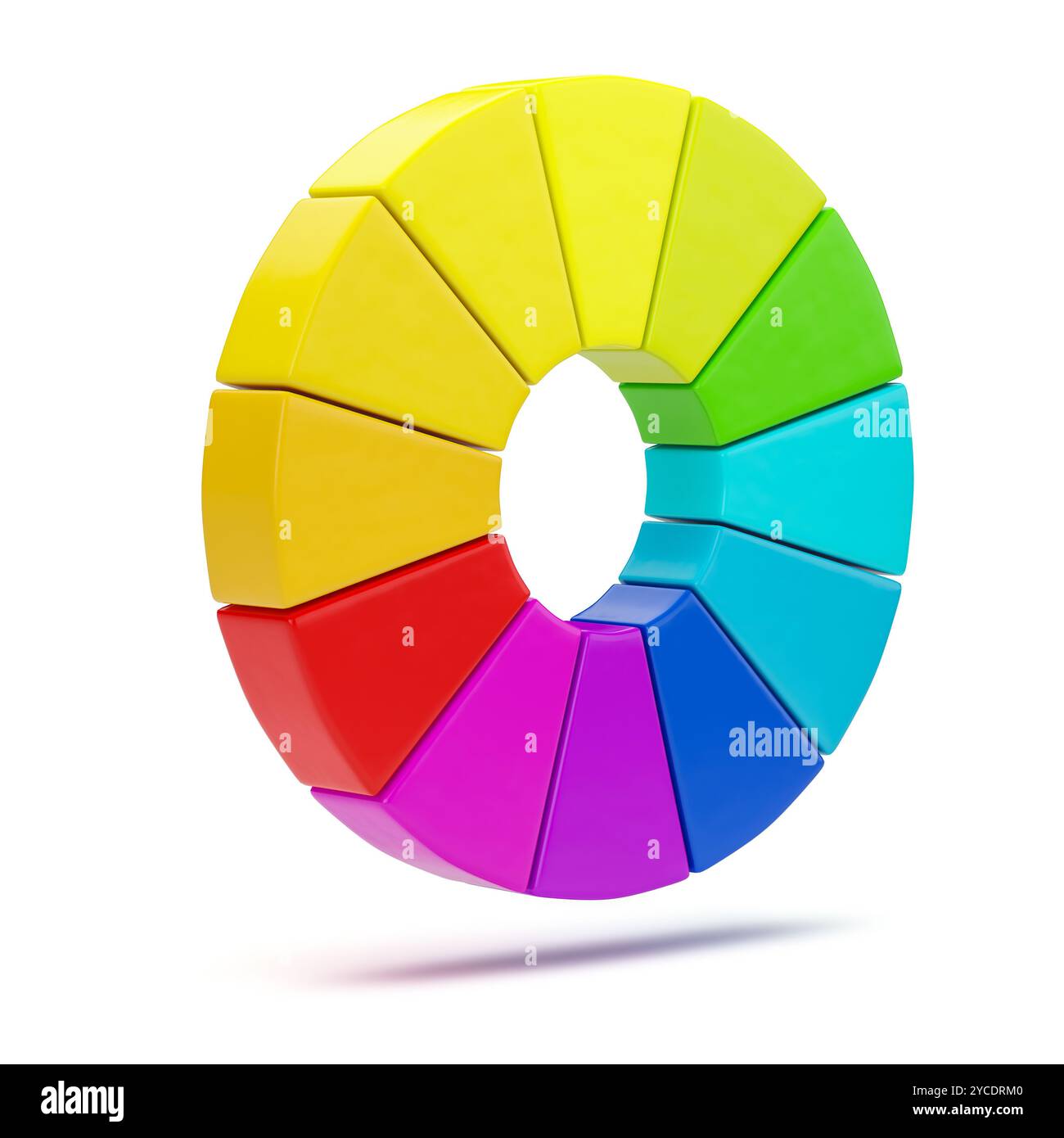 ThreeD color chart Stock Photo - Alamy