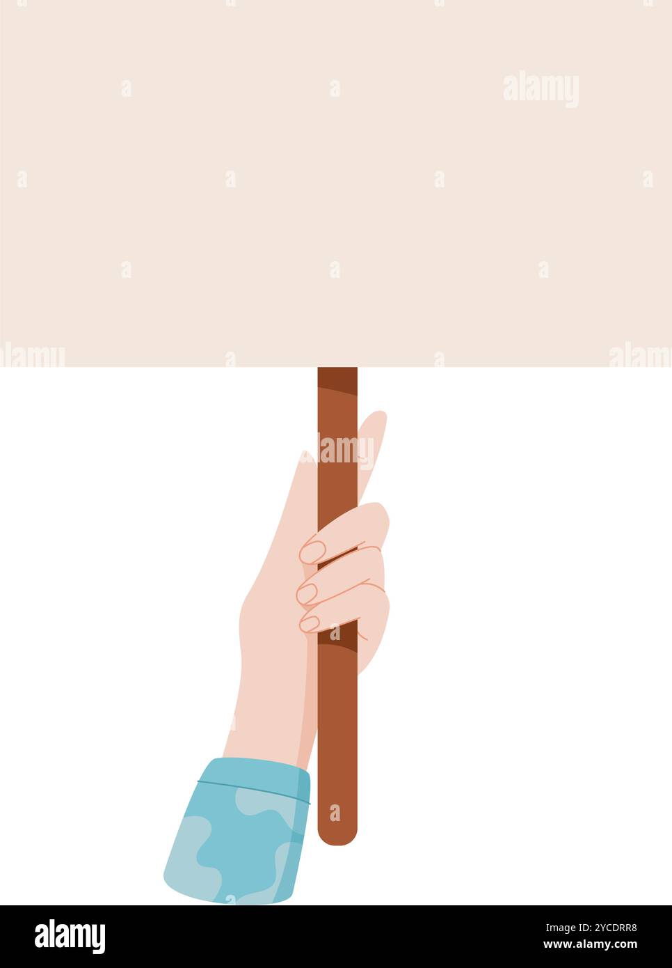 Human Hand Hold Placard Stock Vector Image & Art - Alamy