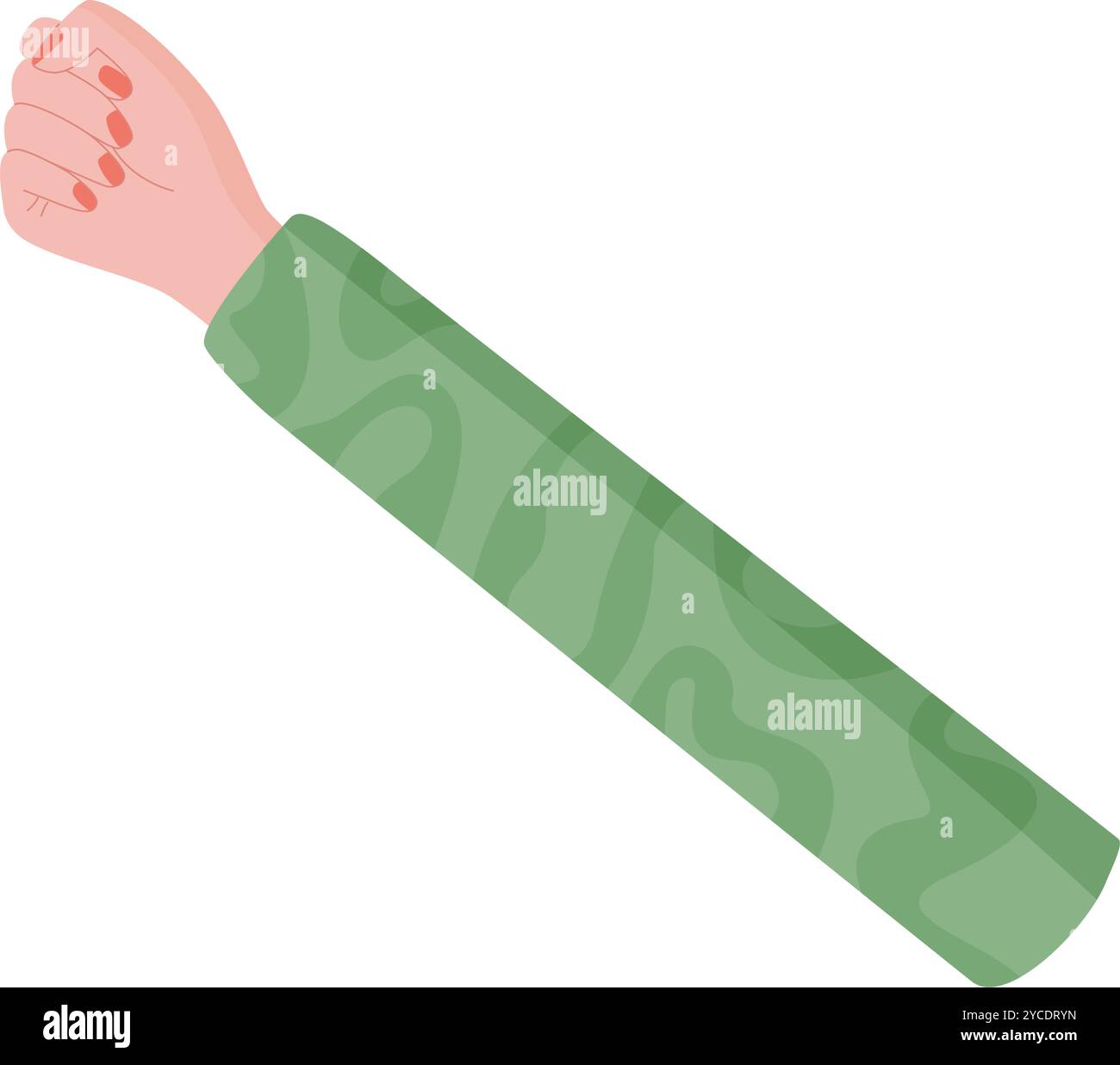 Woman fist protest crowd Stock Vector Images - Alamy