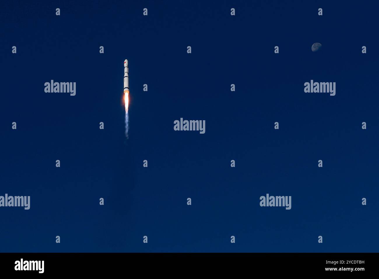 Beijing, China. 22nd Oct, 2024. A Long March-6 carrier rocket carrying ...