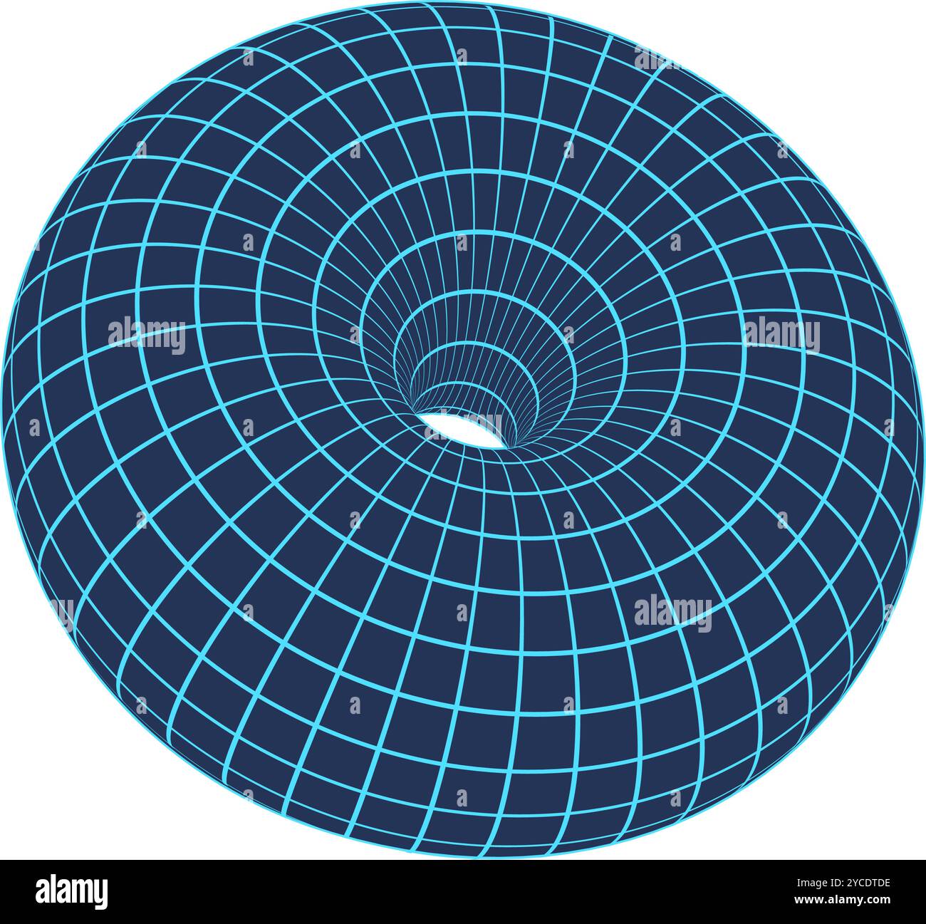 Y2k 3d Wireframe Torus Stock Vector Image & Art - Alamy