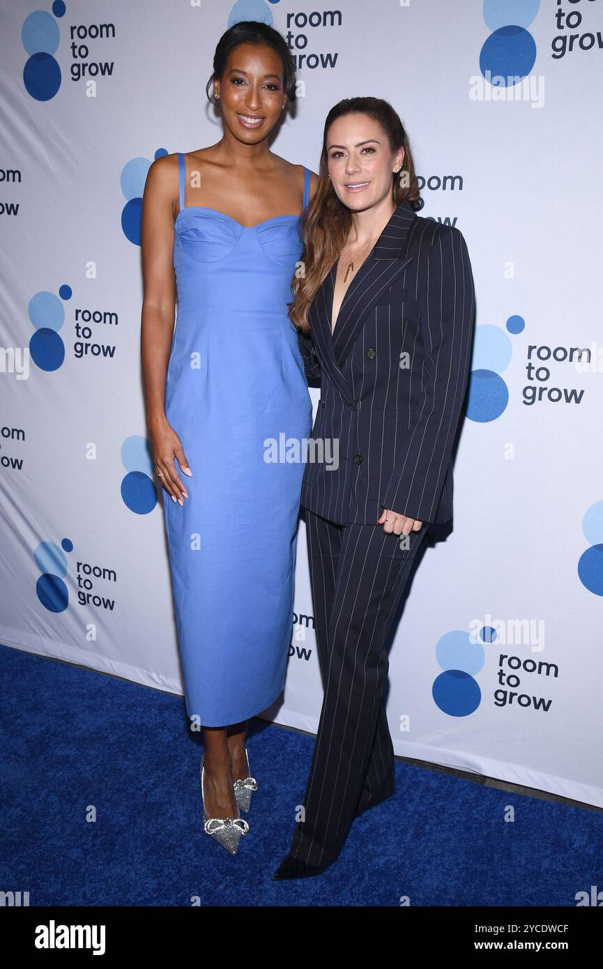 New York, USA. 22nd Oct, 2024. (L-R) Akilah King and Ali Krieger attend ...