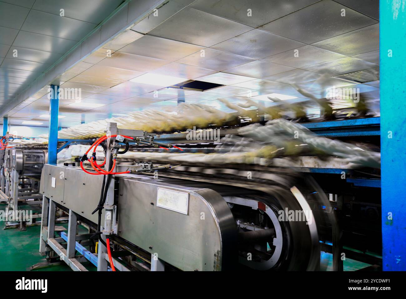 Gloves factory production workshop and mechanical equipment Stock Photo ...