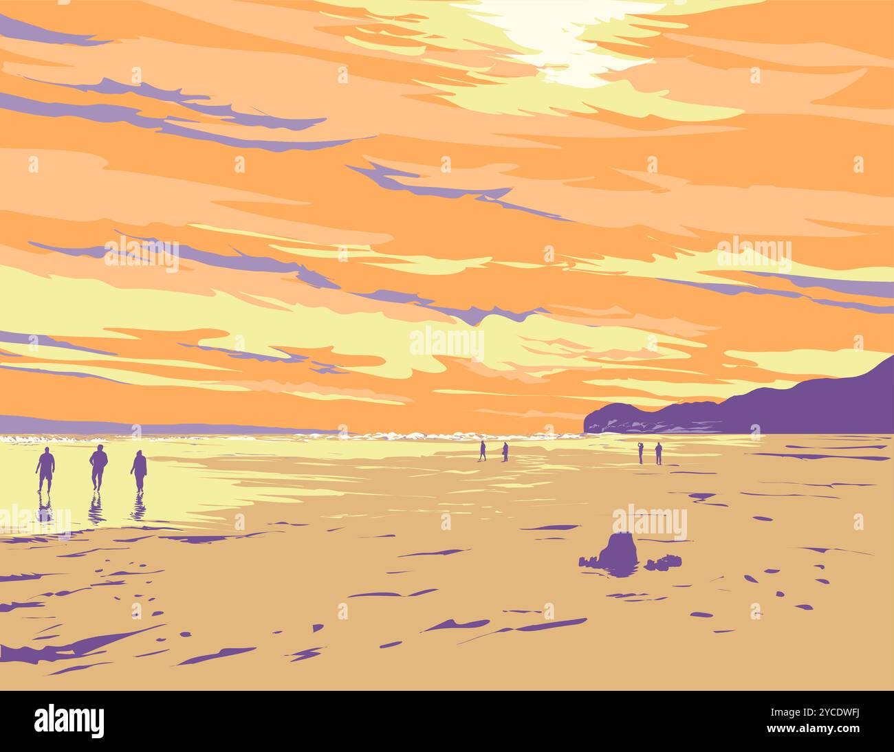 Rocky island coast in Stock Vector Images - Alamy