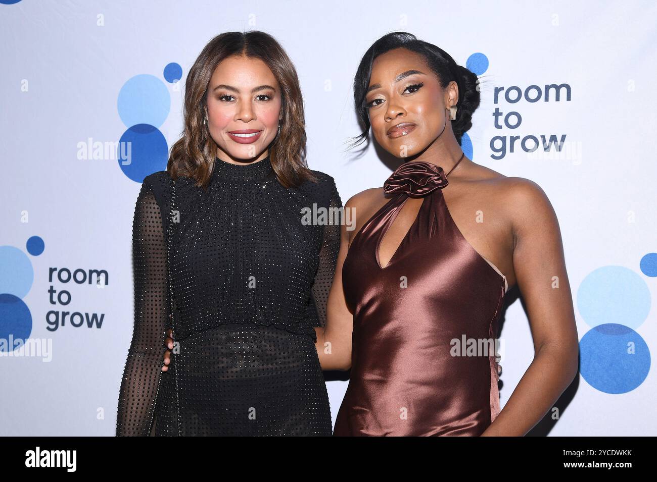 New York, USA. 22nd Oct, 2024. (L-R) Nancy Twine and Jasmine Ellis ...