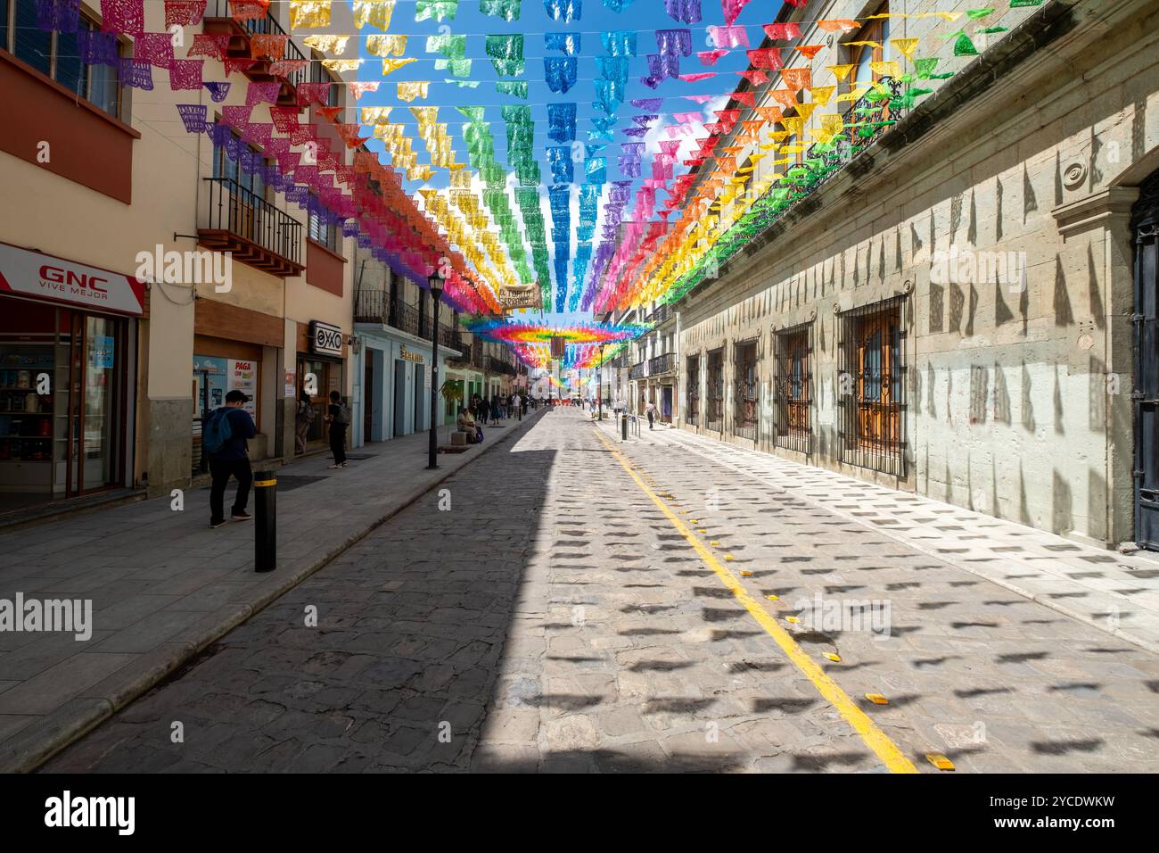Typical downtown street oaxaca city hi-res stock photography and images ...