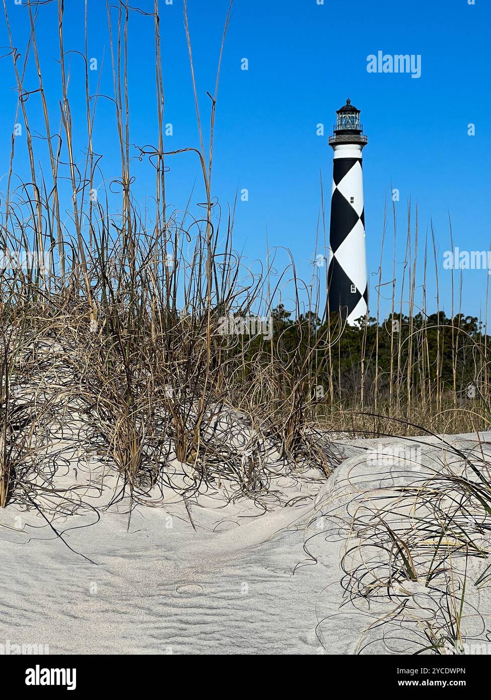 Cape Lookout Lighthouse, Outer Banks, North Carolina, USA Stock Photo ...