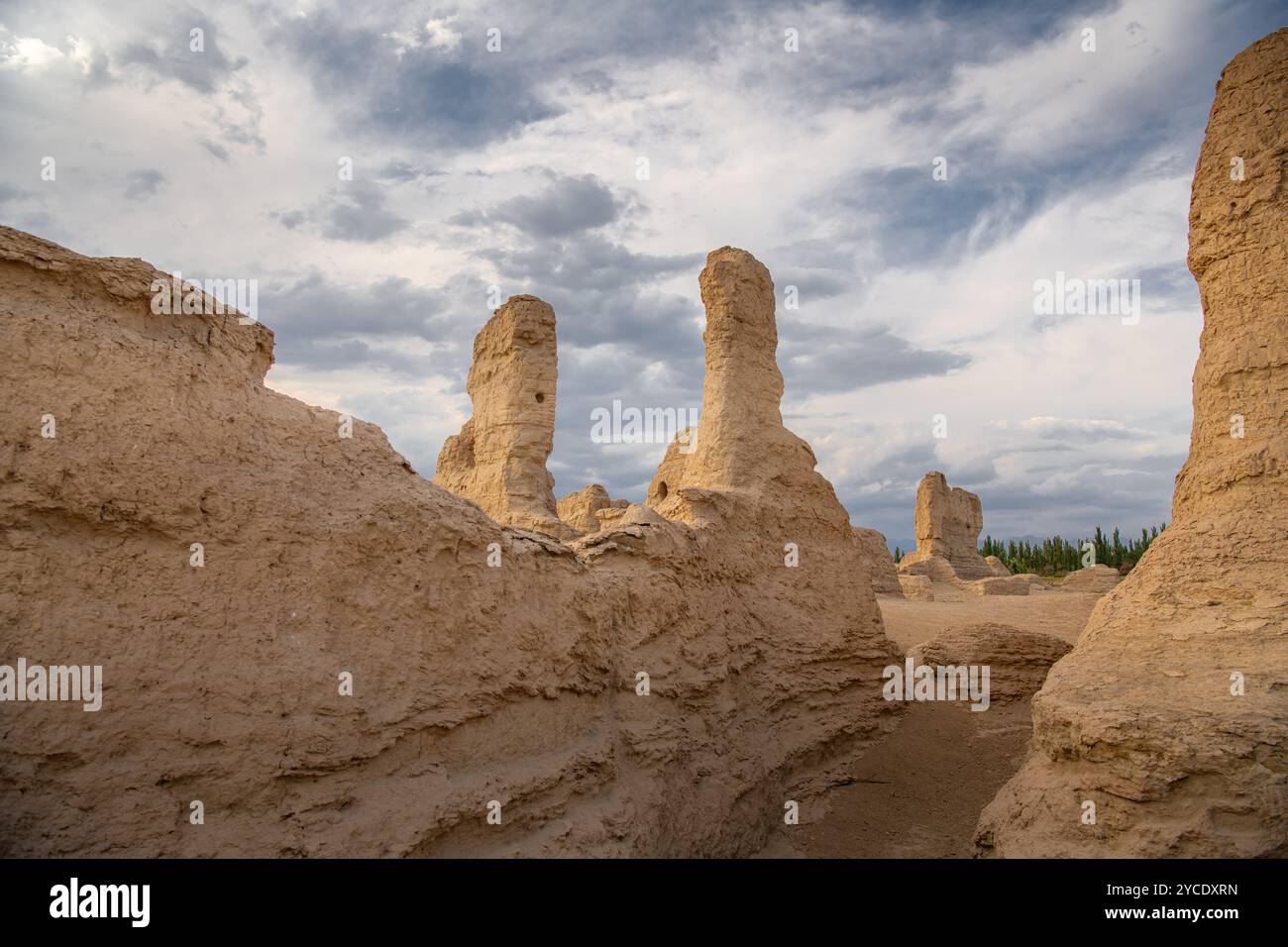 Silk Road Jiaohe Ruins Architecture Heritage in Turpan In Xinjiang ...