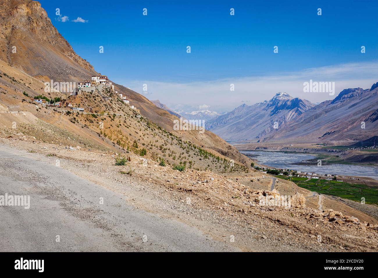 Ki monastery. Spiti Valley, India Stock Photo - Alamy