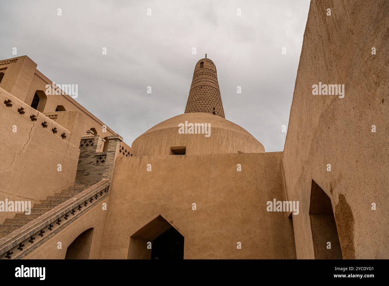 Emin minaret or Sugong tower in Turpan. the largest ancient Islamic ...