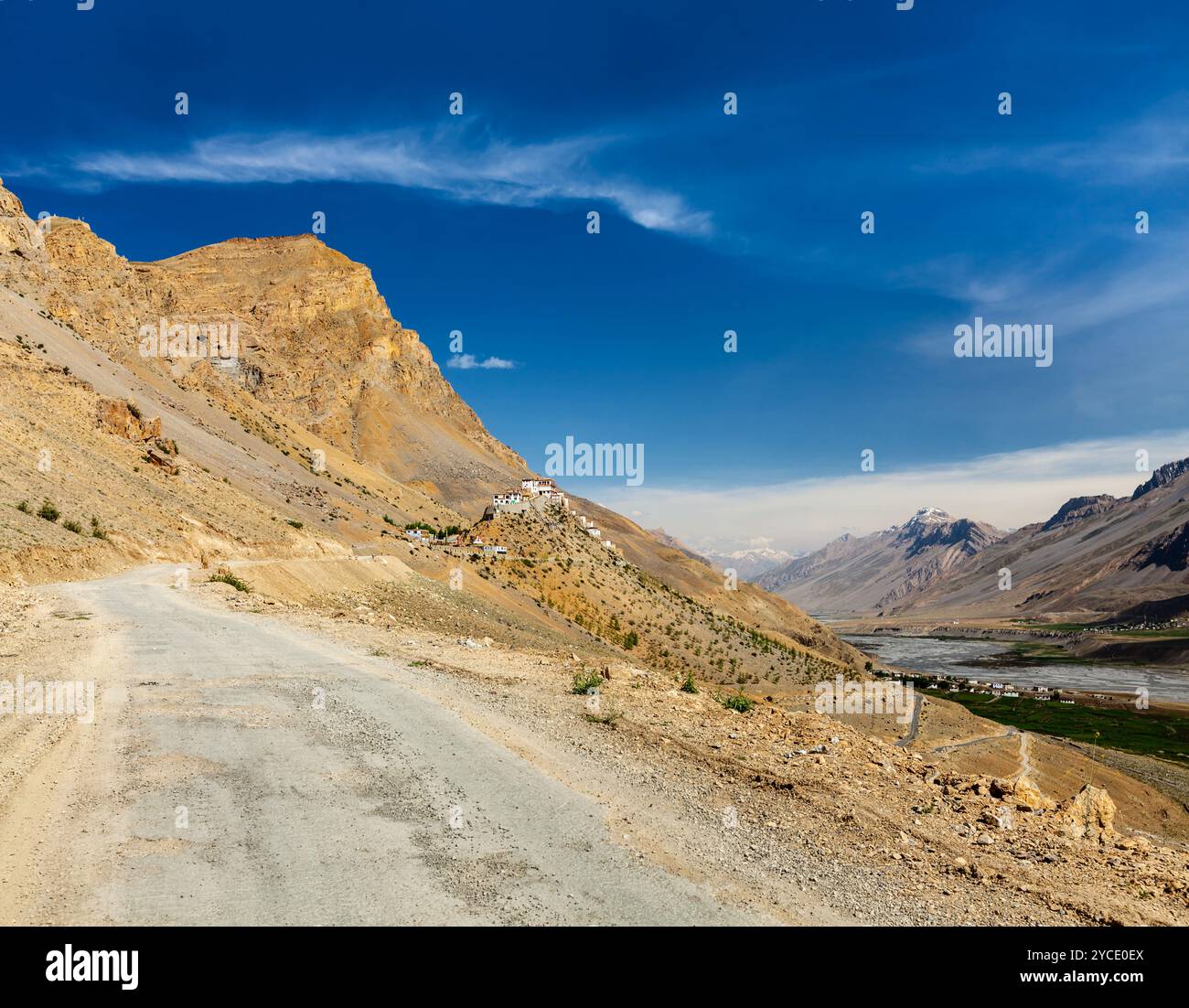 Ki monastery. Spiti Valley, India Stock Photo - Alamy