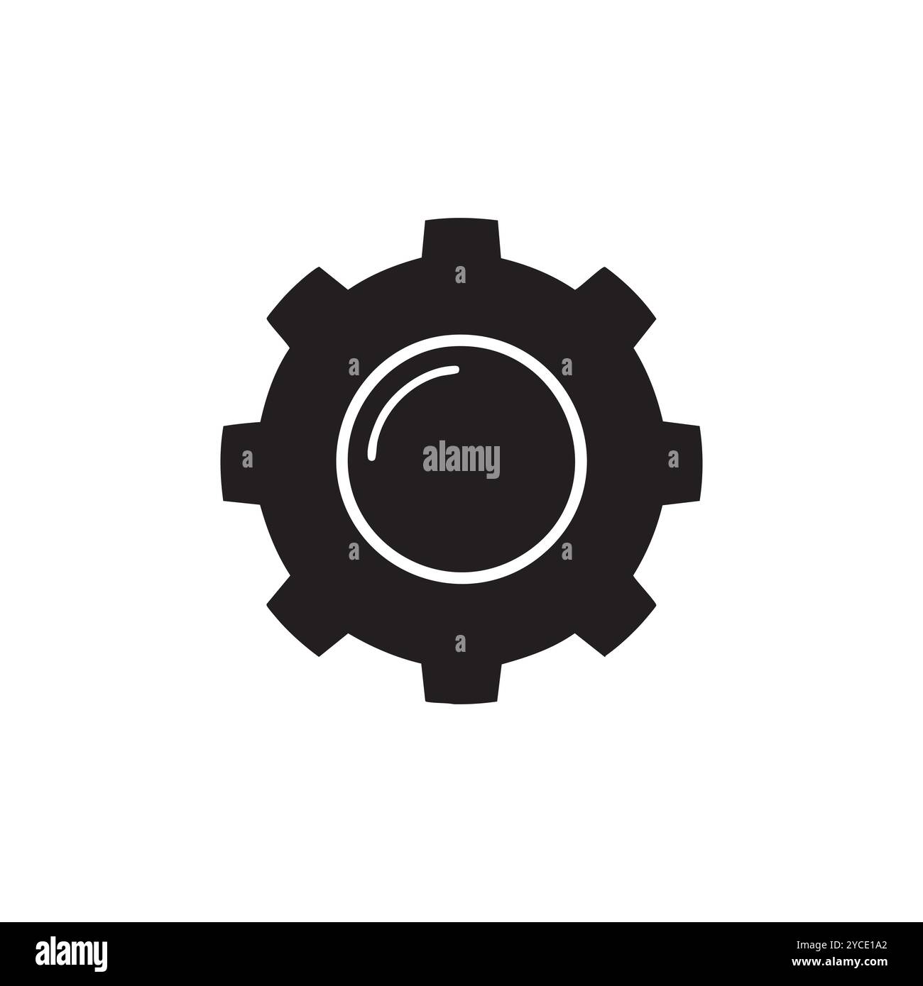 Black setting icon design Stock Vector Image & Art - Alamy
