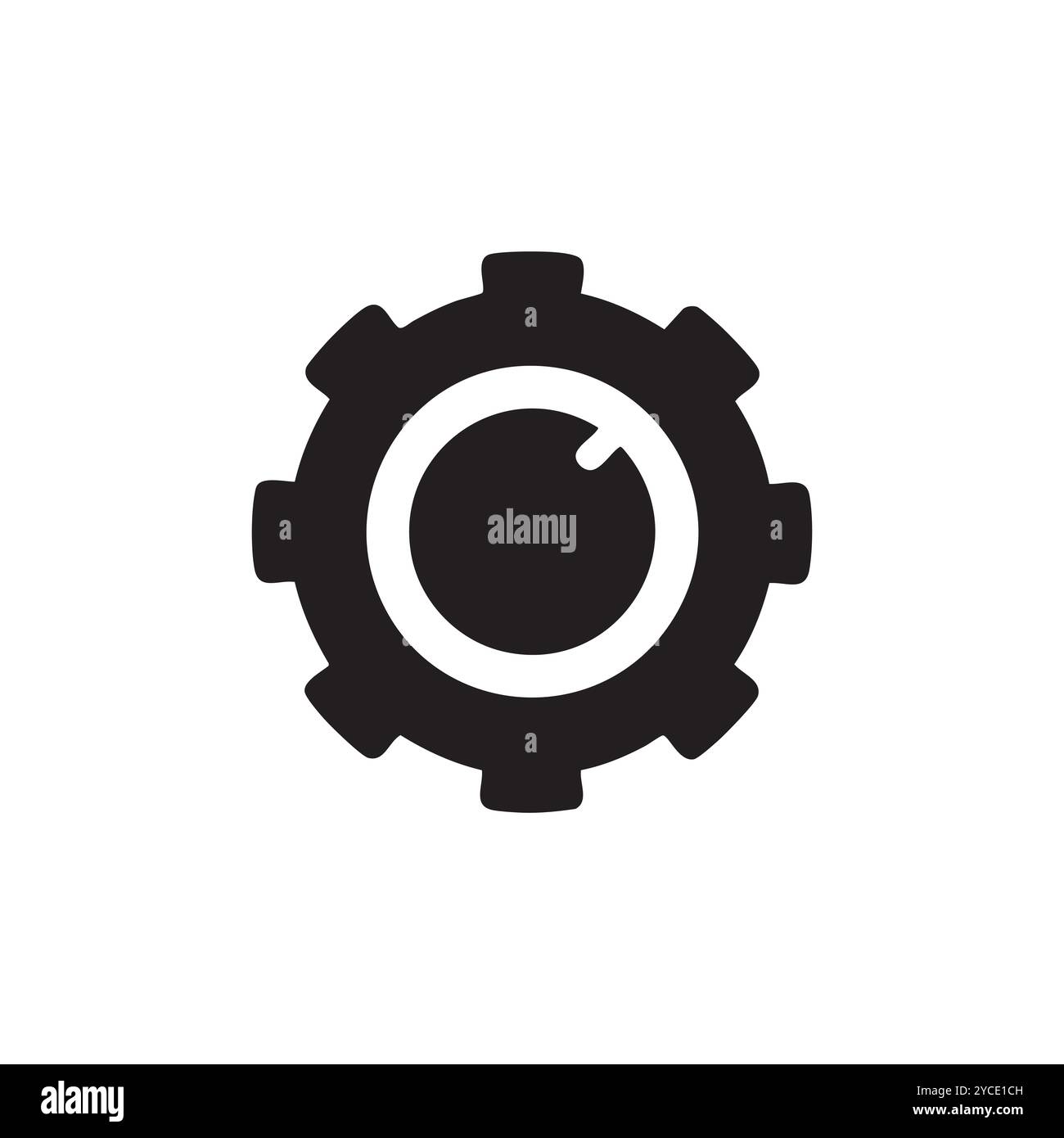 Black setting icon design Stock Vector Image & Art - Alamy