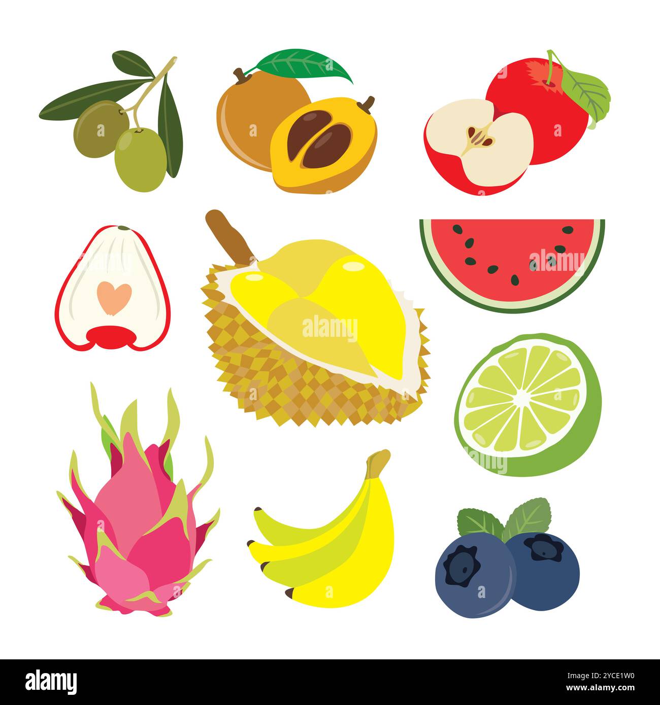 Olives selection Stock Vector Images - Alamy