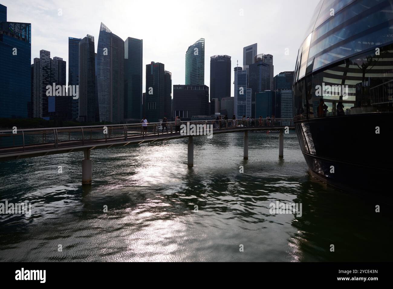 Apple flagship store in Marina Bay in Singapore Stock Photo - Alamy