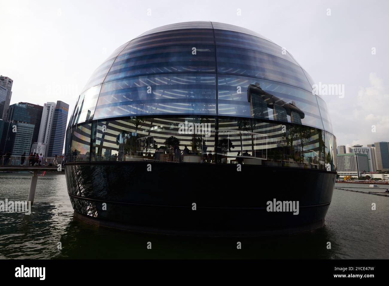 Apple flagship store in Marina Bay in Singapore Stock Photo - Alamy
