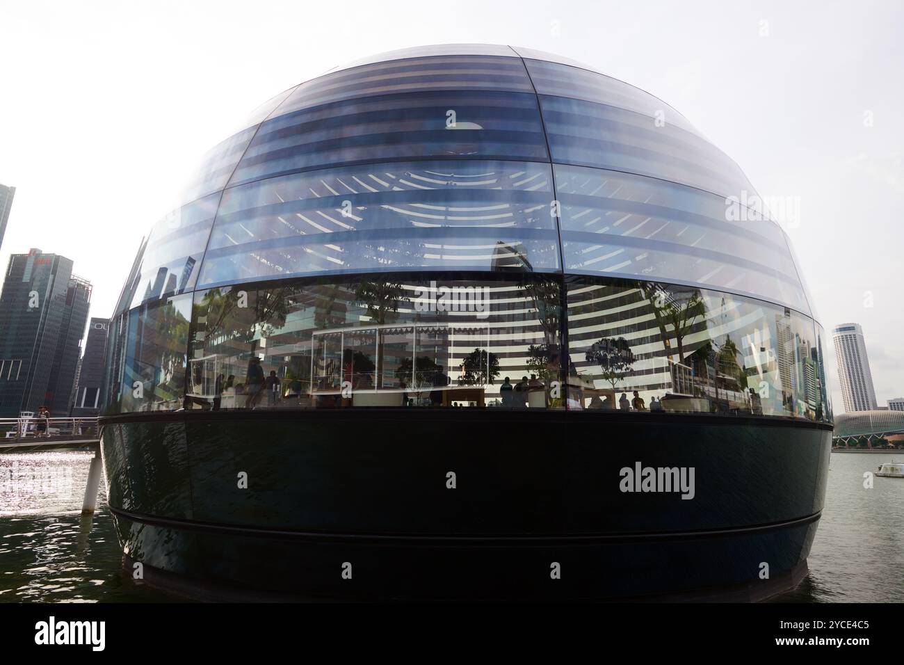 Apple flagship store in Marina Bay in Singapore Stock Photo - Alamy
