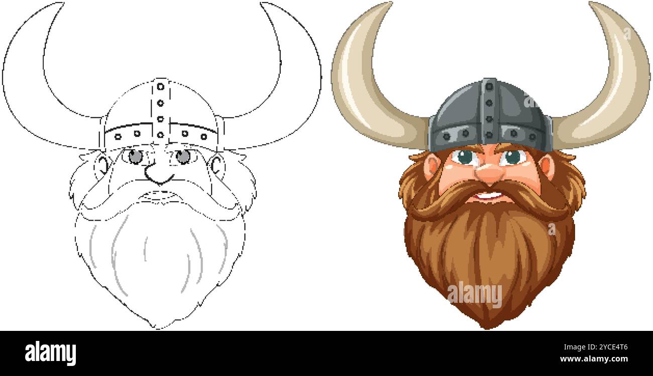 Outline viking Stock Vector Images - Alamy