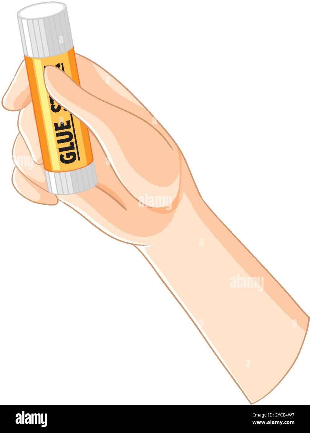 Illustration of a hand gripping a glue stick Stock Vector Image & Art ...