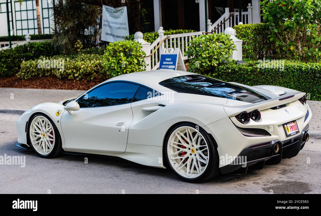 Miami Beach, Florida USA - June 9, 2024: Ferrari Ferrari 488 GTB at ...