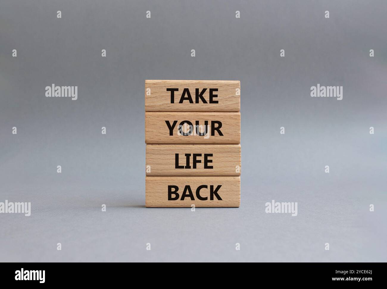 Learn to react Less symbol. Wooden blocks with words Learn to react ...
