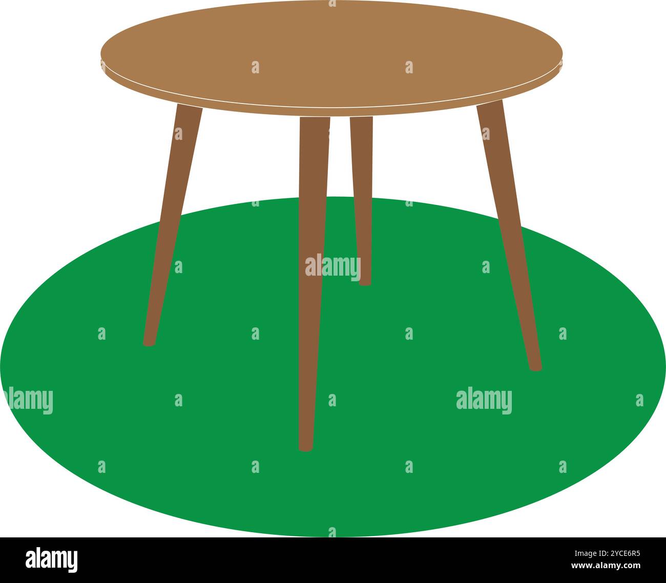 minimalist round table icon vector illustration symbol design Stock ...