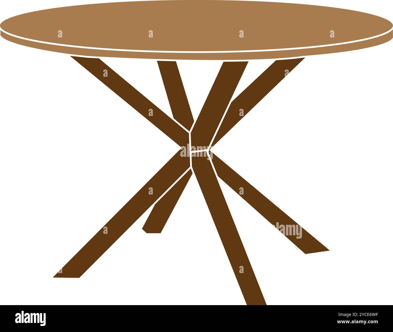 minimalist round table icon vector illustration symbol design Stock ...