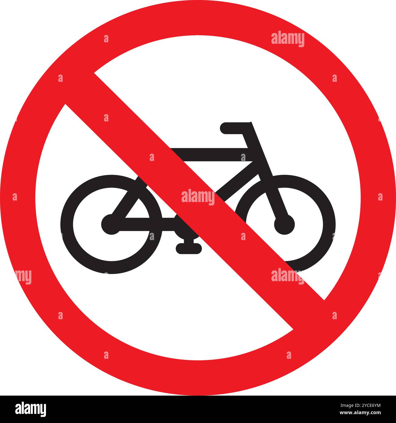 Traffic symbols and prohibition signs, vector illustration design Stock ...