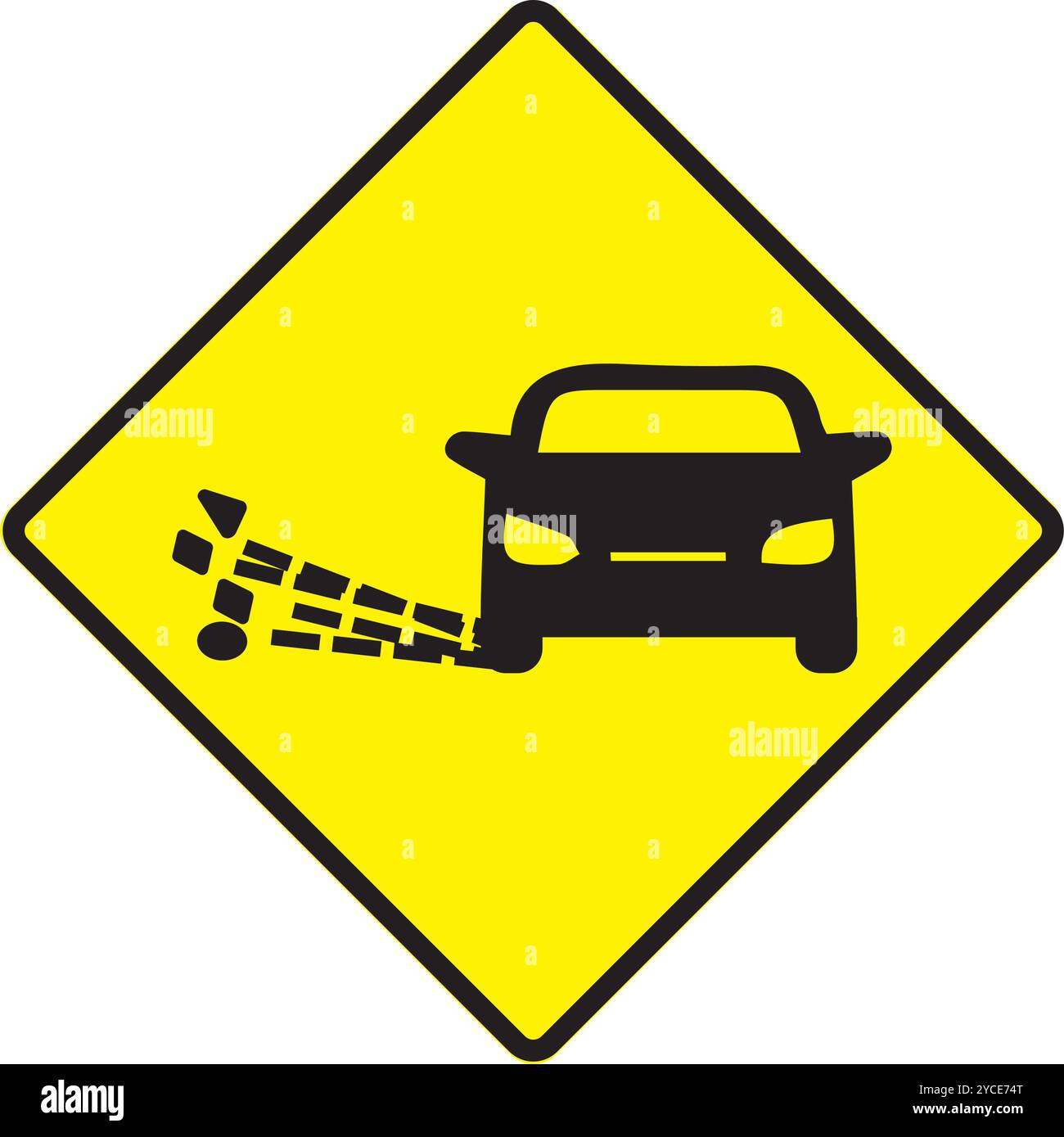 Traffic symbols and road safety signs vector illustration design Stock ...