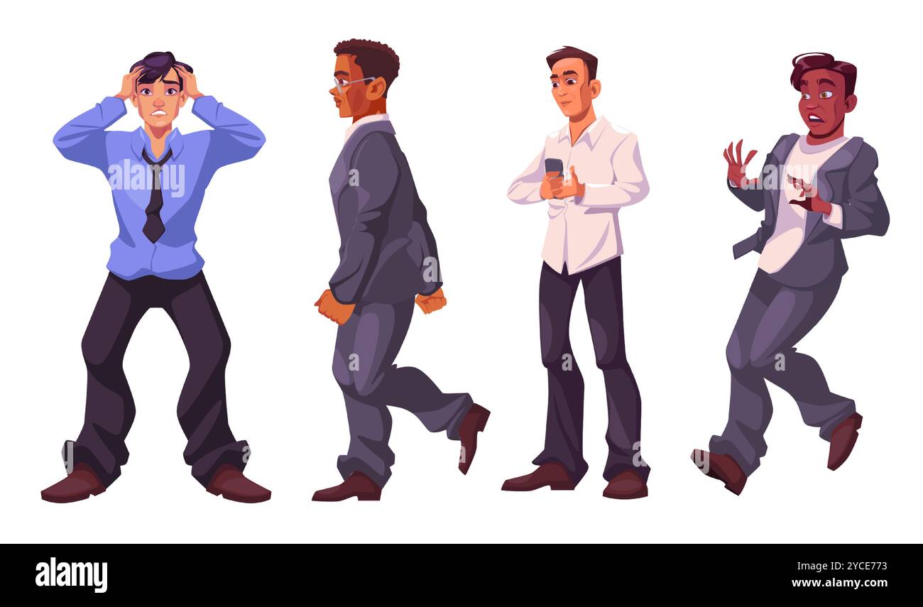 Surprised young hispanic man Stock Vector Images - Alamy