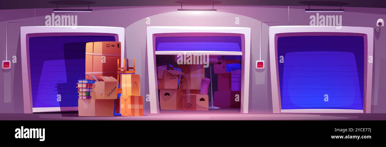 Inside self storage Stock Vector Images - Alamy