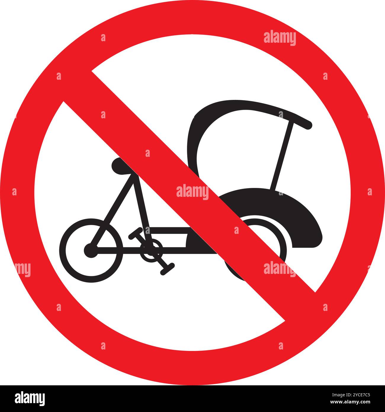 Traffic symbols and prohibition signs, vector illustration design Stock ...