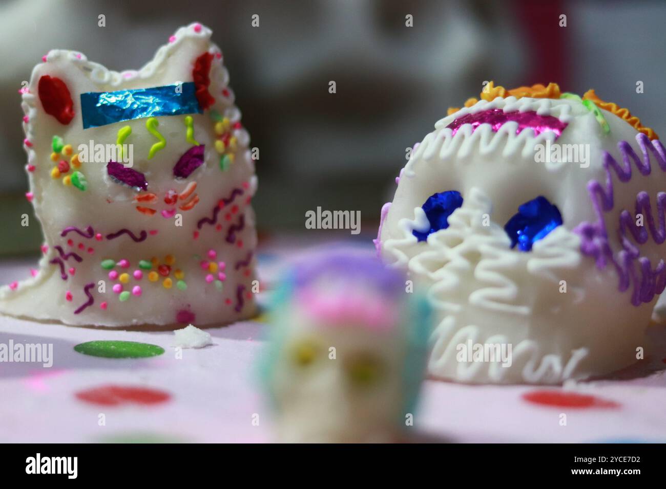 Mexico City, Mexico. 22nd Oct, 2024. Traditional sugar skulls ...