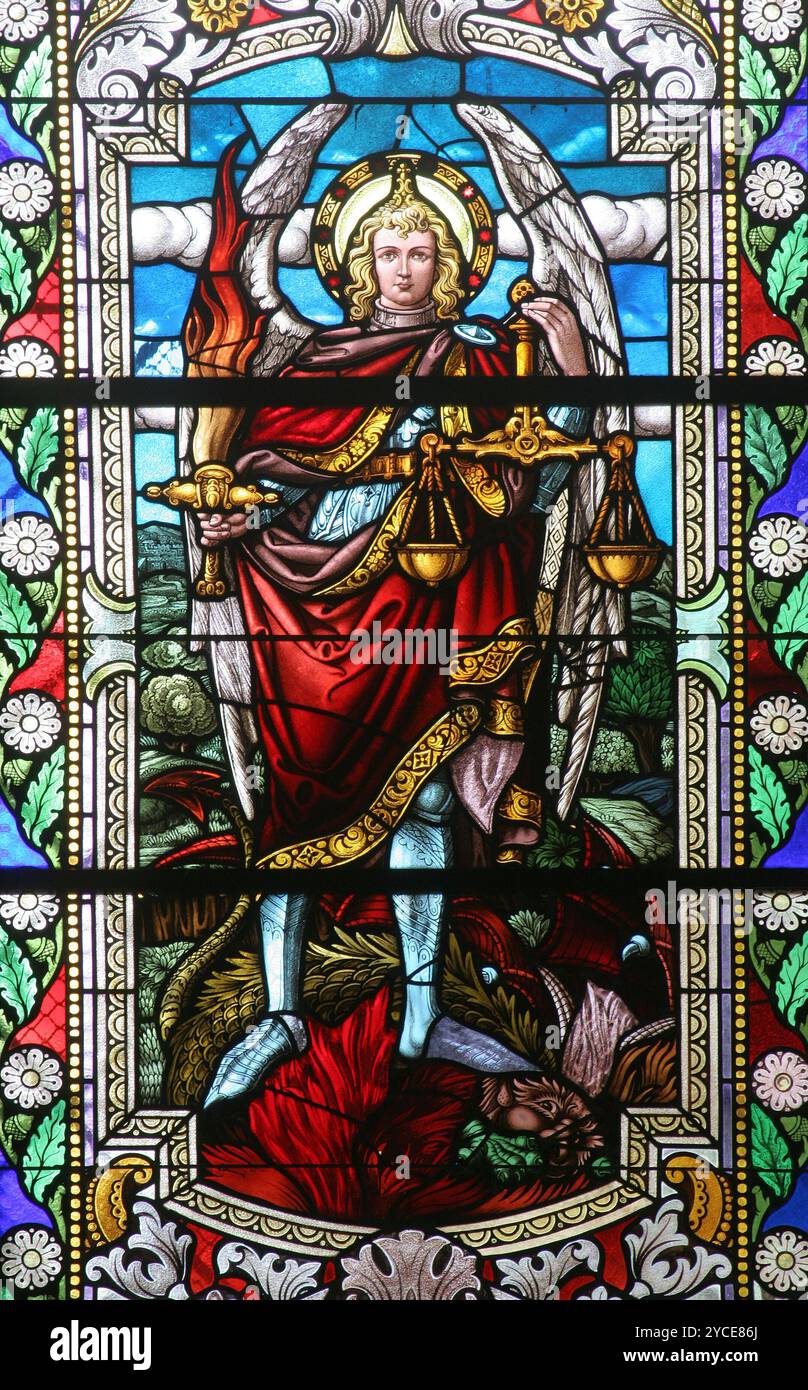 Saint Michael archangel Stock Photo - Alamy