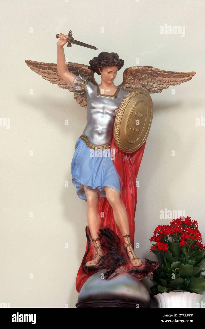 Winged archangel michael hi-res stock photography and images - Alamy