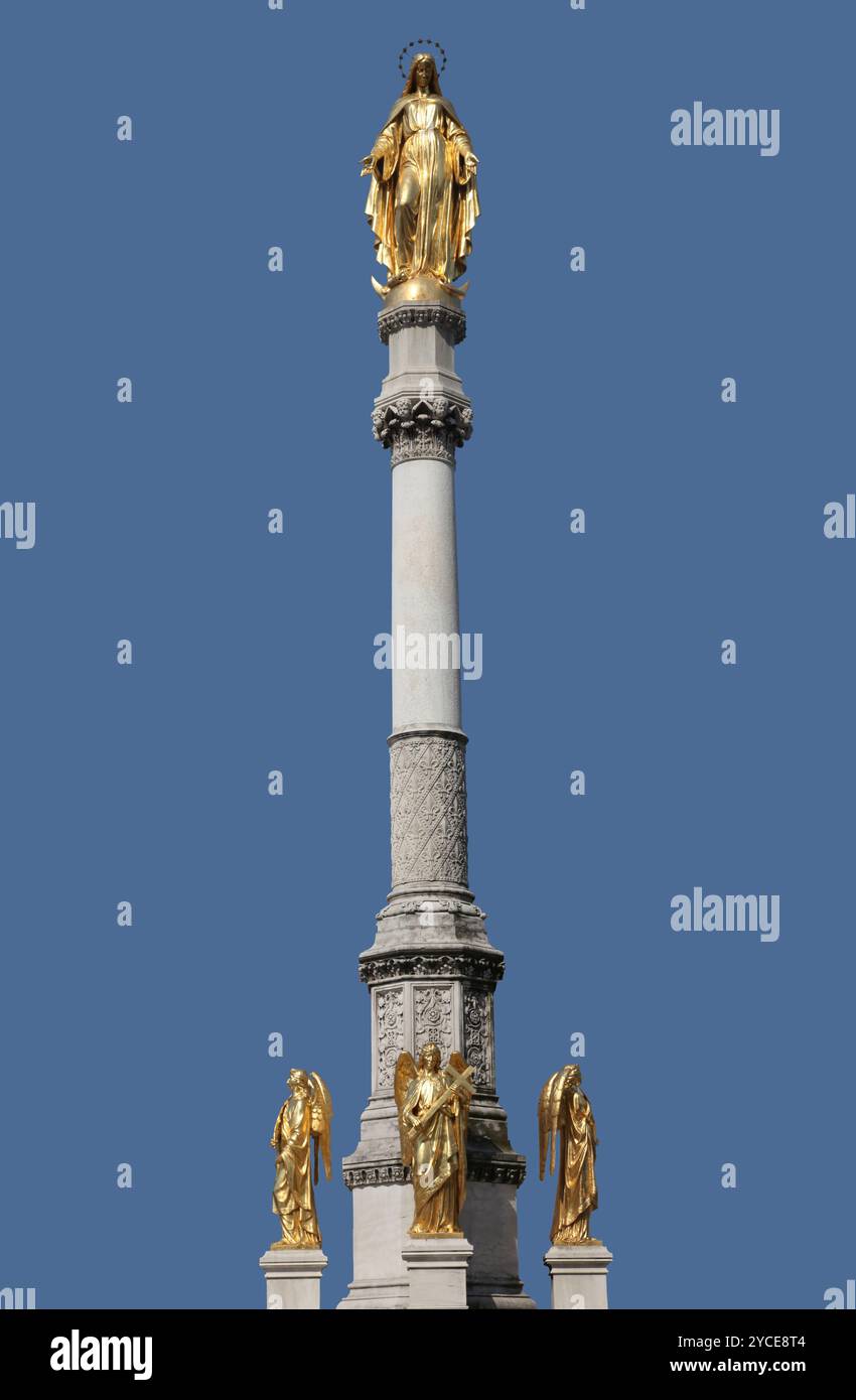 Famous golden statue virgin mary hi-res stock photography and images ...