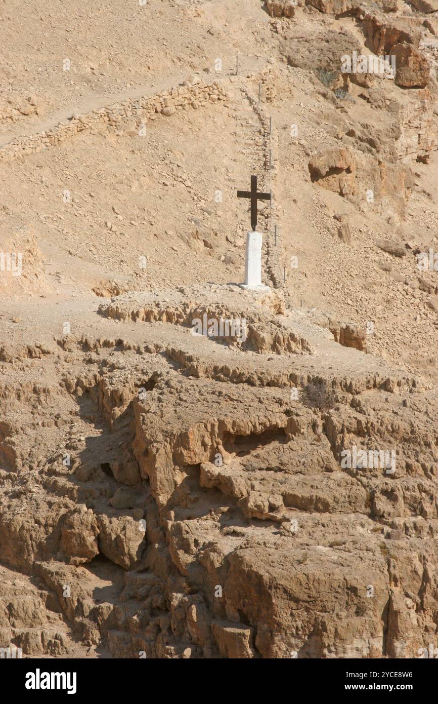 View on Cross, Judea desert, Israel Stock Photo - Alamy