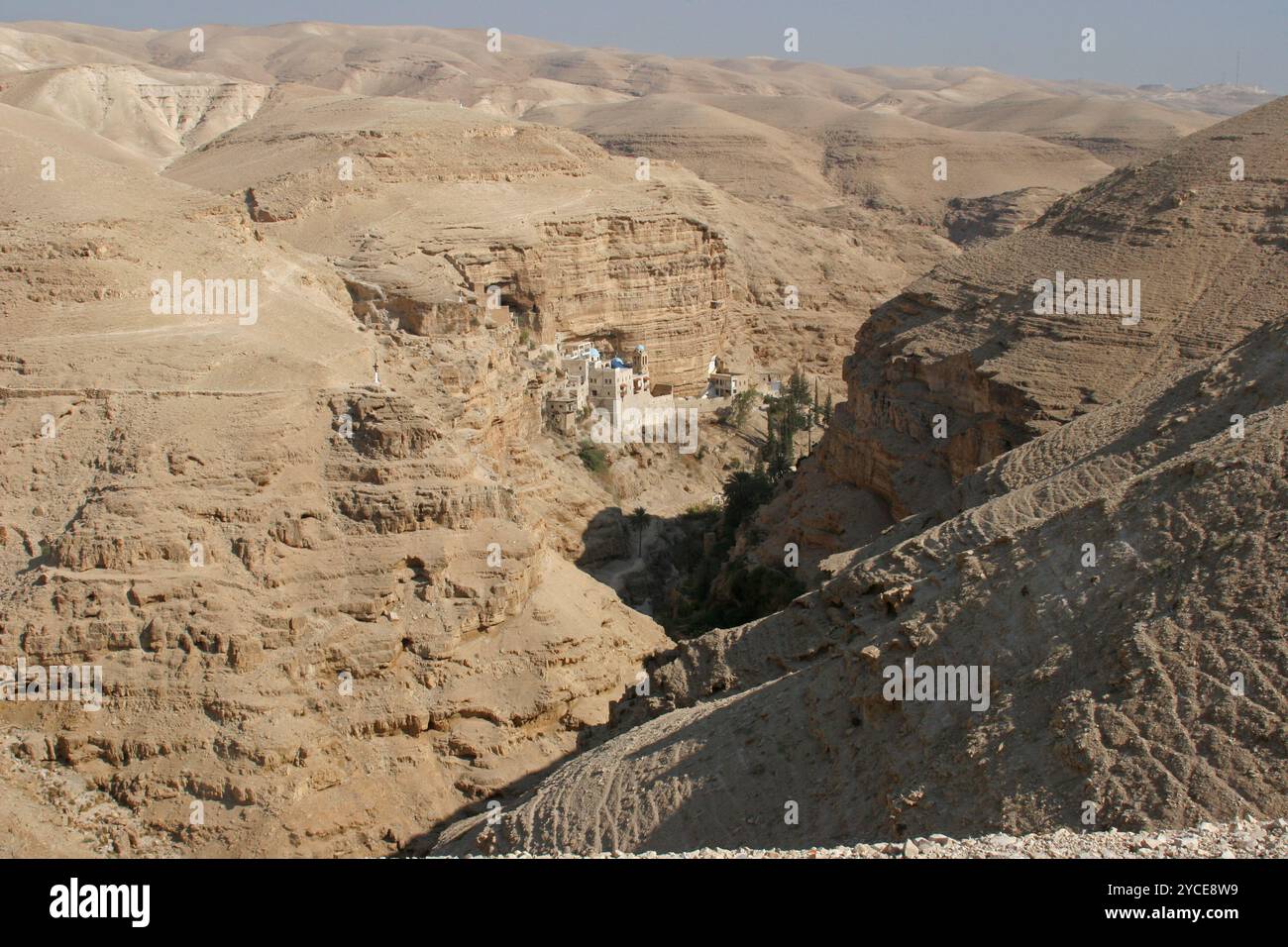 Saint George monastery in Judea desert Stock Photo - Alamy